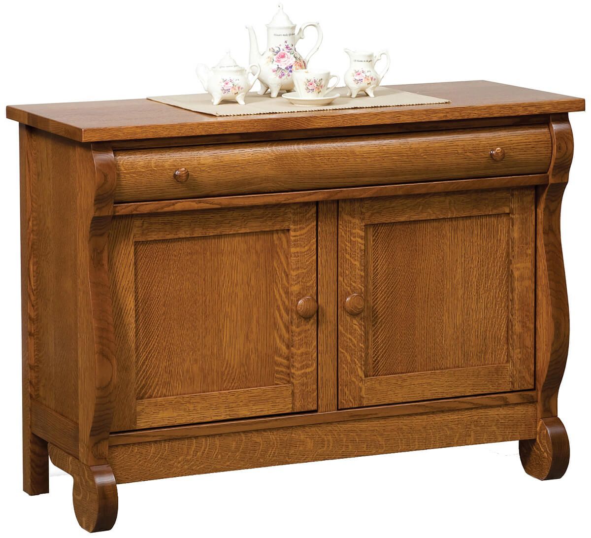 Wyndlot Sleigh Enclosed Console Table - Countryside Amish Furniture