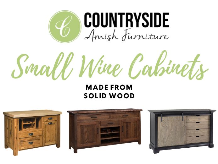 Small Wine Cabinets Made From Solid Wood